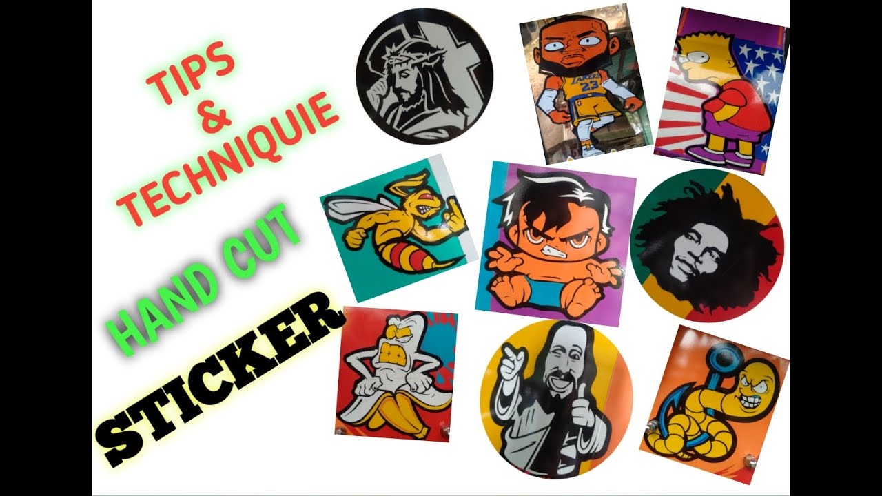 Tips & technique Hand cut sticker - YouTube