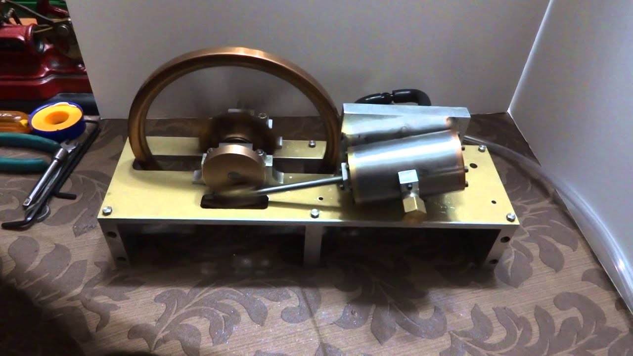 Large Homemade Oscillator Steam Engine - YouTube