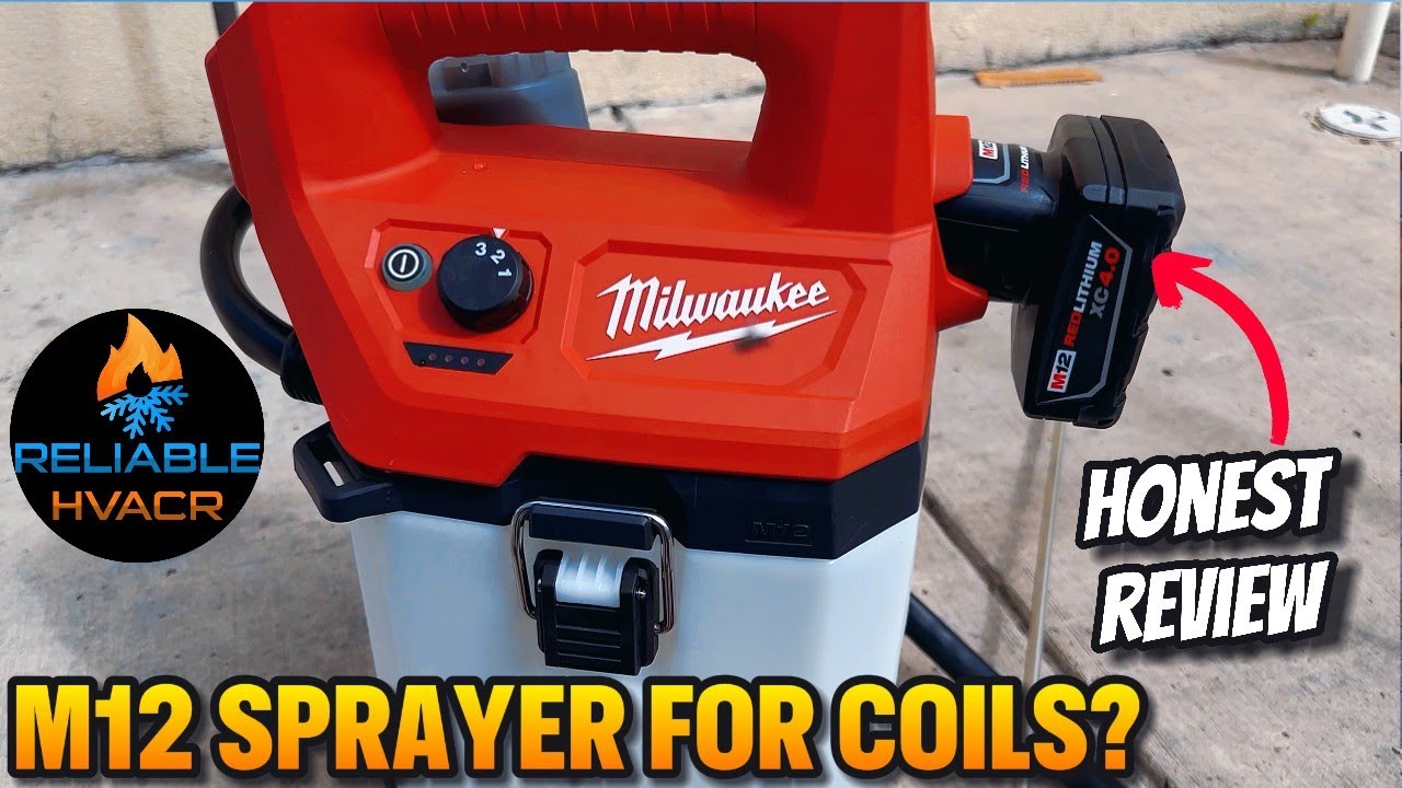 Cleaning Coils w/ Milwaukee M12 Sprayer - YouTube