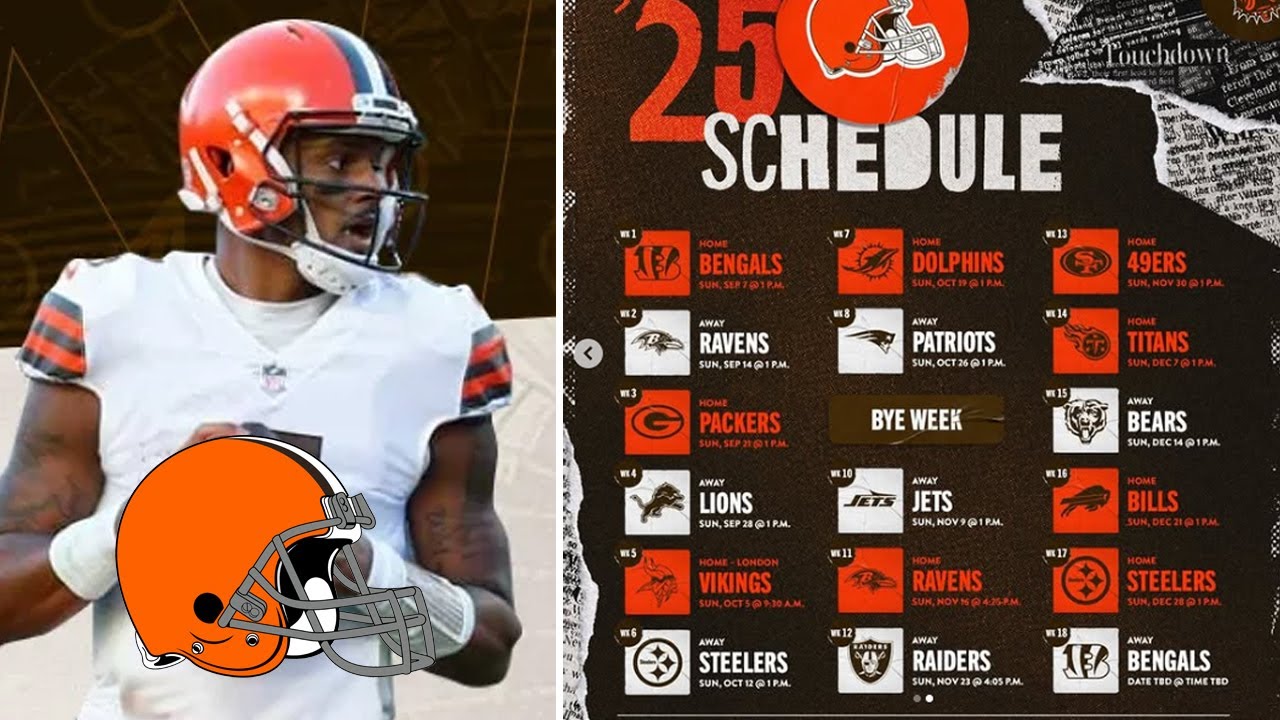2025-26 Cleveland Browns Schedule: Full NFL Game Dates & Times - YouTube