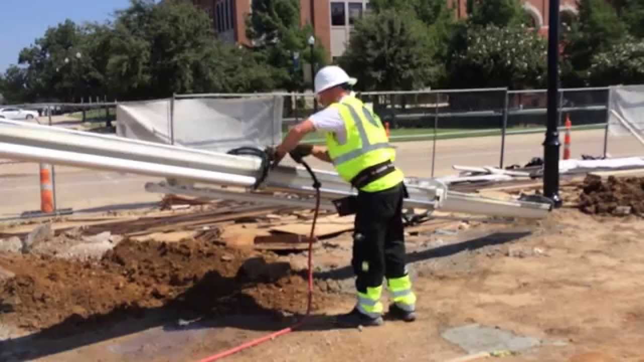 EZEXTENZ Concrete Chute maintenance and cleaning - YouTube