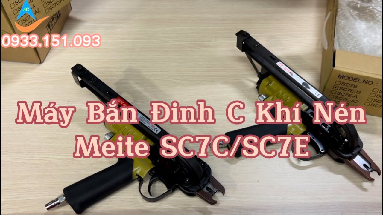 Meite SC7C/SC7E Máy Bắn Đinh C| Pneumatic C-Ring Plier| Thiết Bị Công Nghiệp Á Châu - YouTube