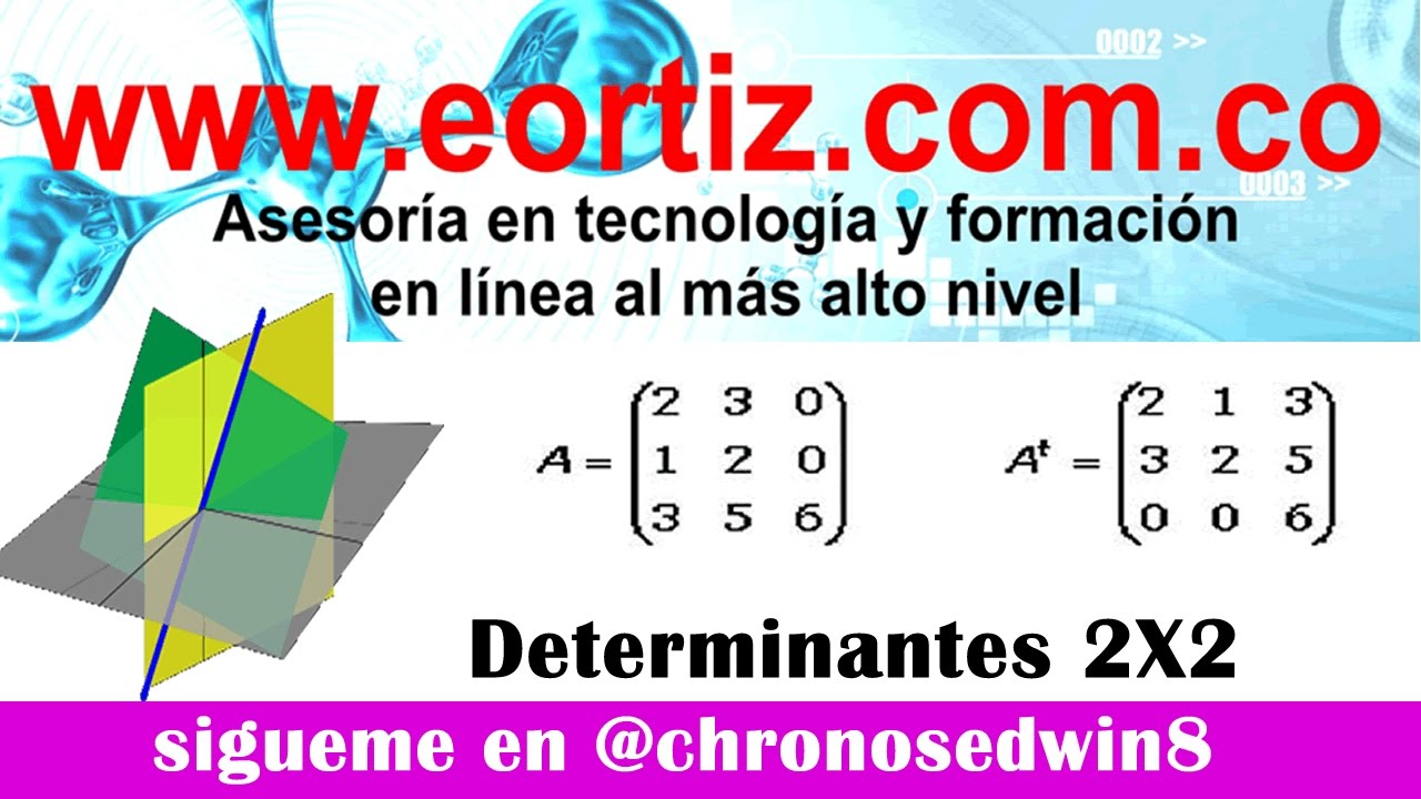 Cómo resolver Determinantes 2X2 - YouTube