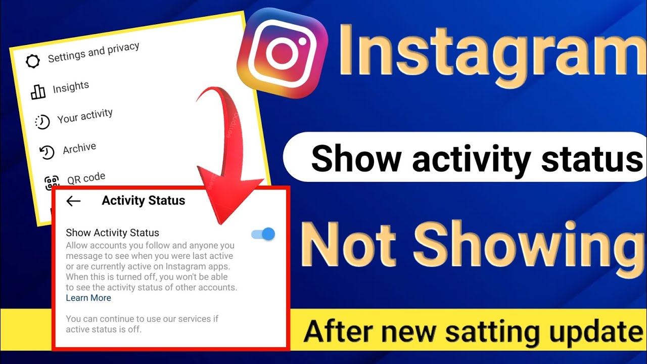 Instagram show activity status not showing |Instagram show activity ...