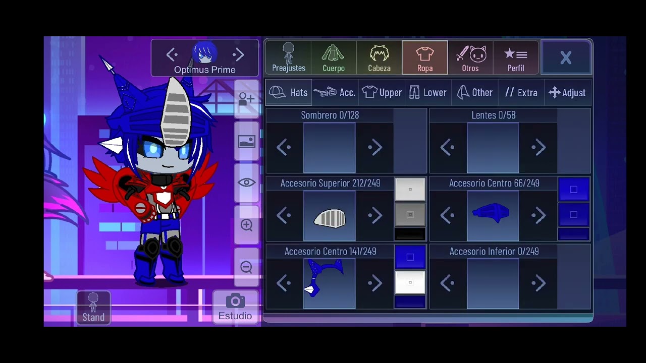 Como Hacer El Oc De Optimus Prime En Gacha Plus - YouTube