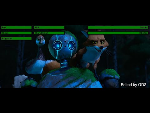 The Wild Robot Final Battle with healthbars (1/2)