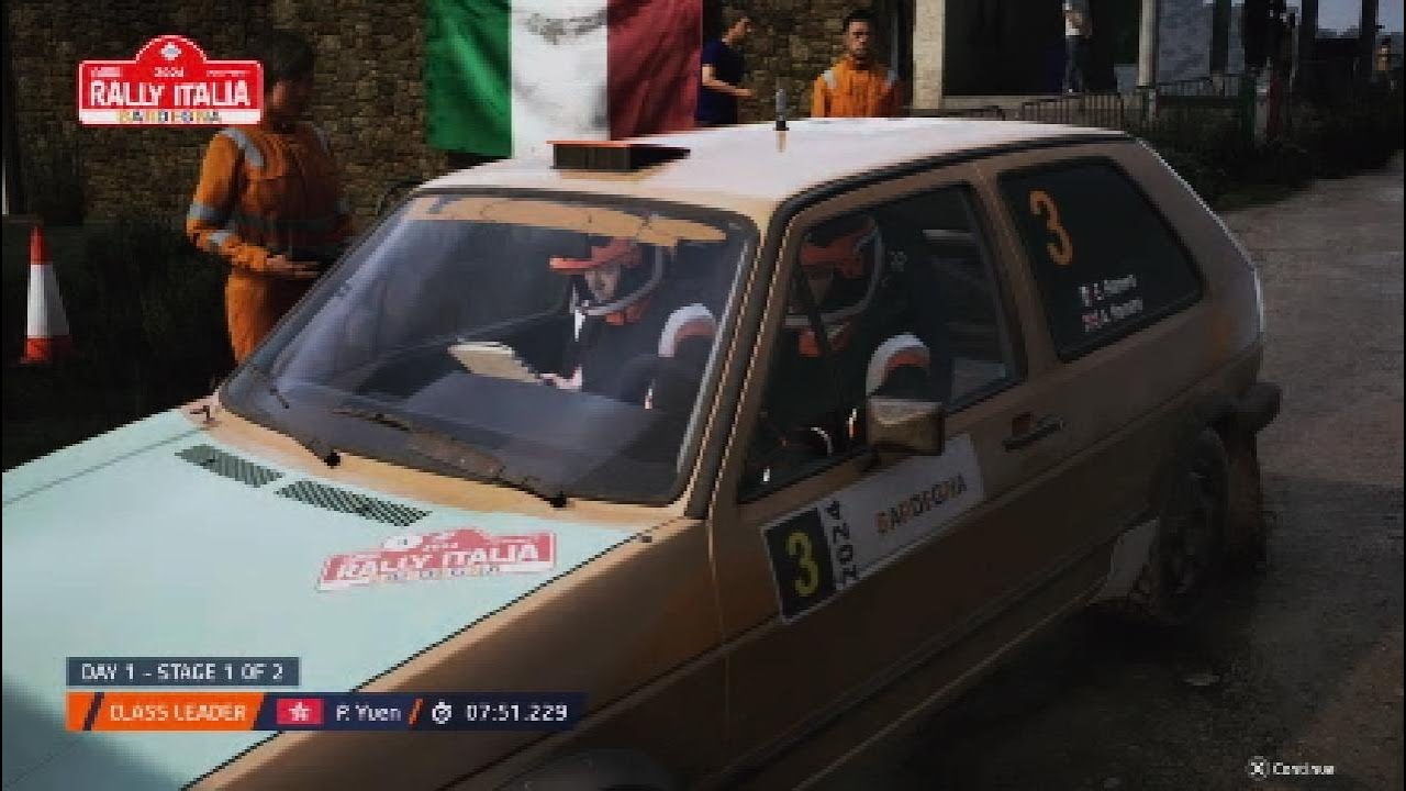 EA WRC- 86 Volkswagen Golf _ RALLY ITALIA SARDEGNA - YouTube