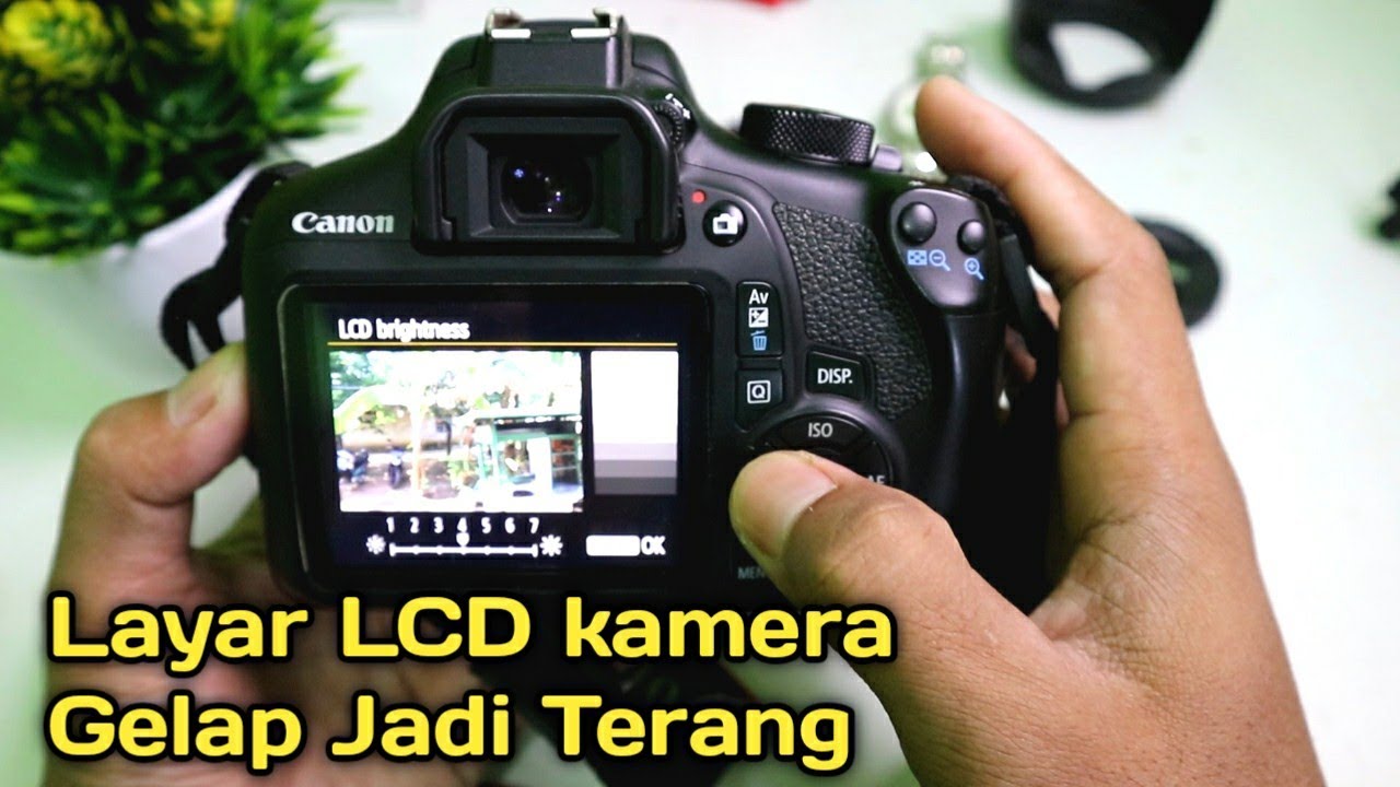 Cara setting kecerahan Layar LCD kamera DSLR Canon - YouTube