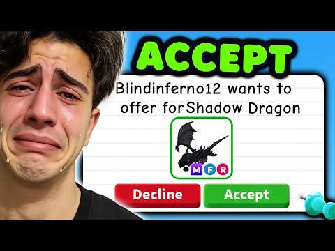 TÜM TRADE KABUL ETTİM | Shadow Dragon Gitti Mi | Roblox Adopt Me Siyah Oyun
