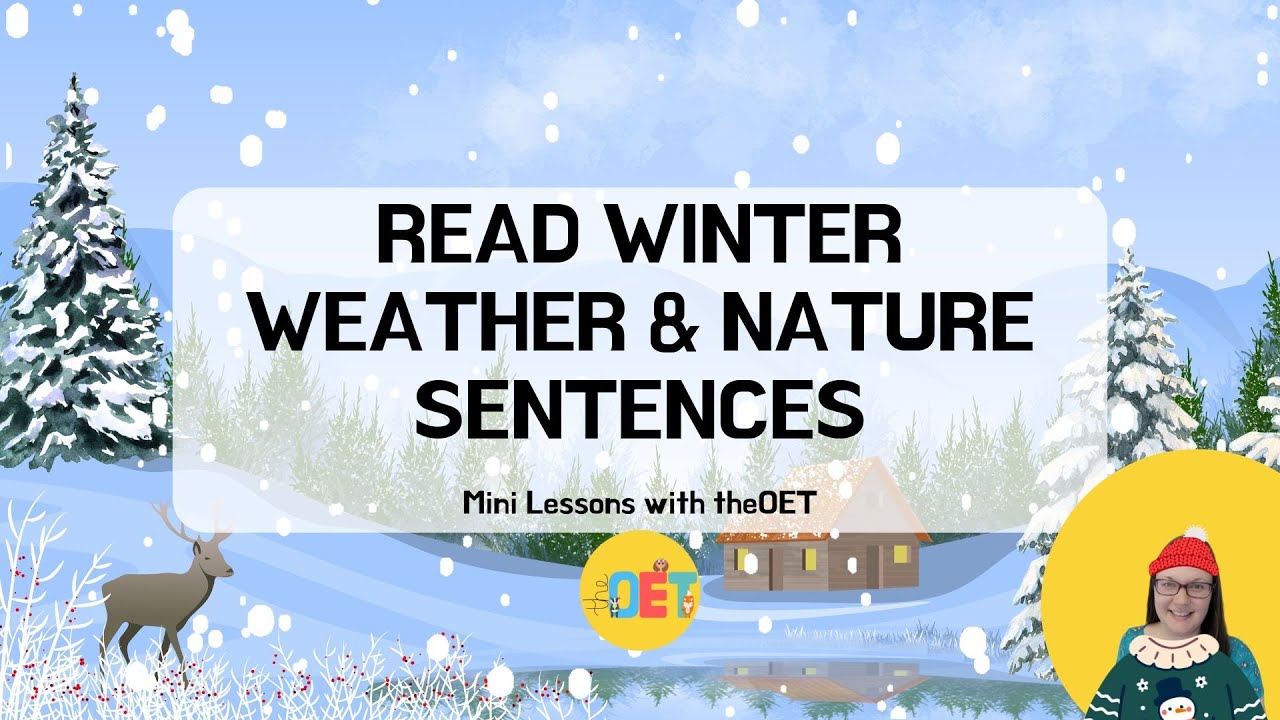Winter Reading Practice for Kids | Reading Sentences for Beginners ...