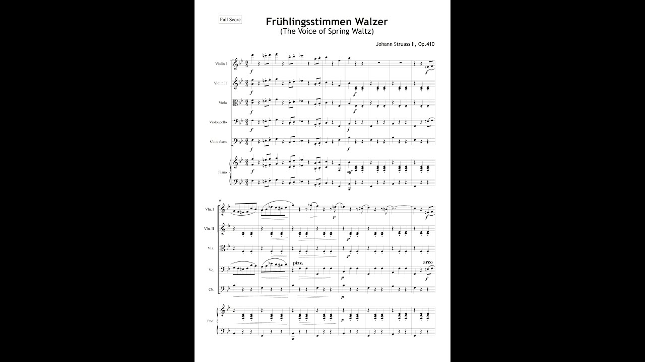 The Voice of Spring Waltz(Frühlingsstimmen Walzer) - YouTube