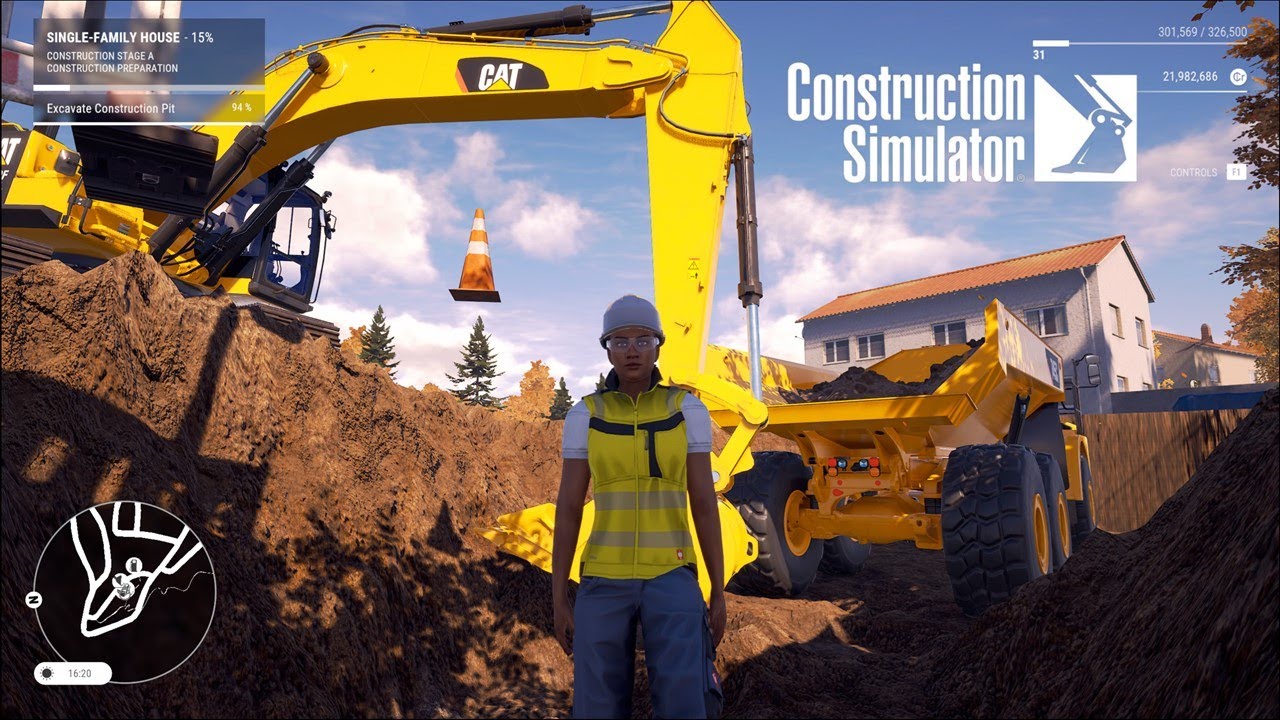 DIGGING A PIT UNDER EQUIPMENT!? - Single-Family House - Construction ...