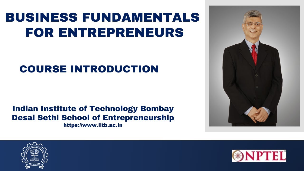 Course Introduction - Business Fundamentals for Entrepreneurs - YouTube