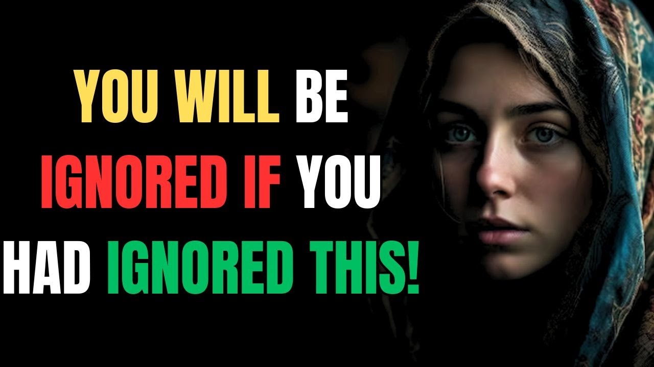 If you choose to disregard this, you will be ignored. - YouTube