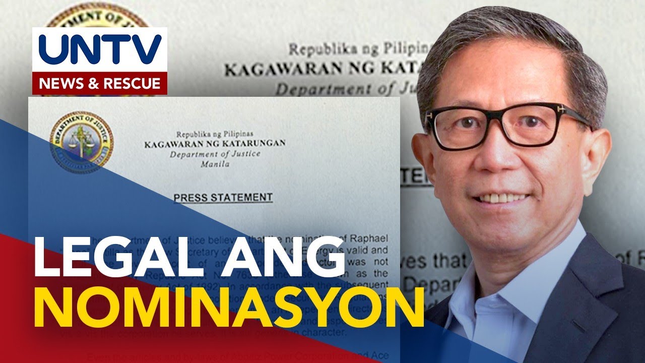 Nominasyon ni Raphael Lotilla bilang Energy secretary, valid at naayon ...