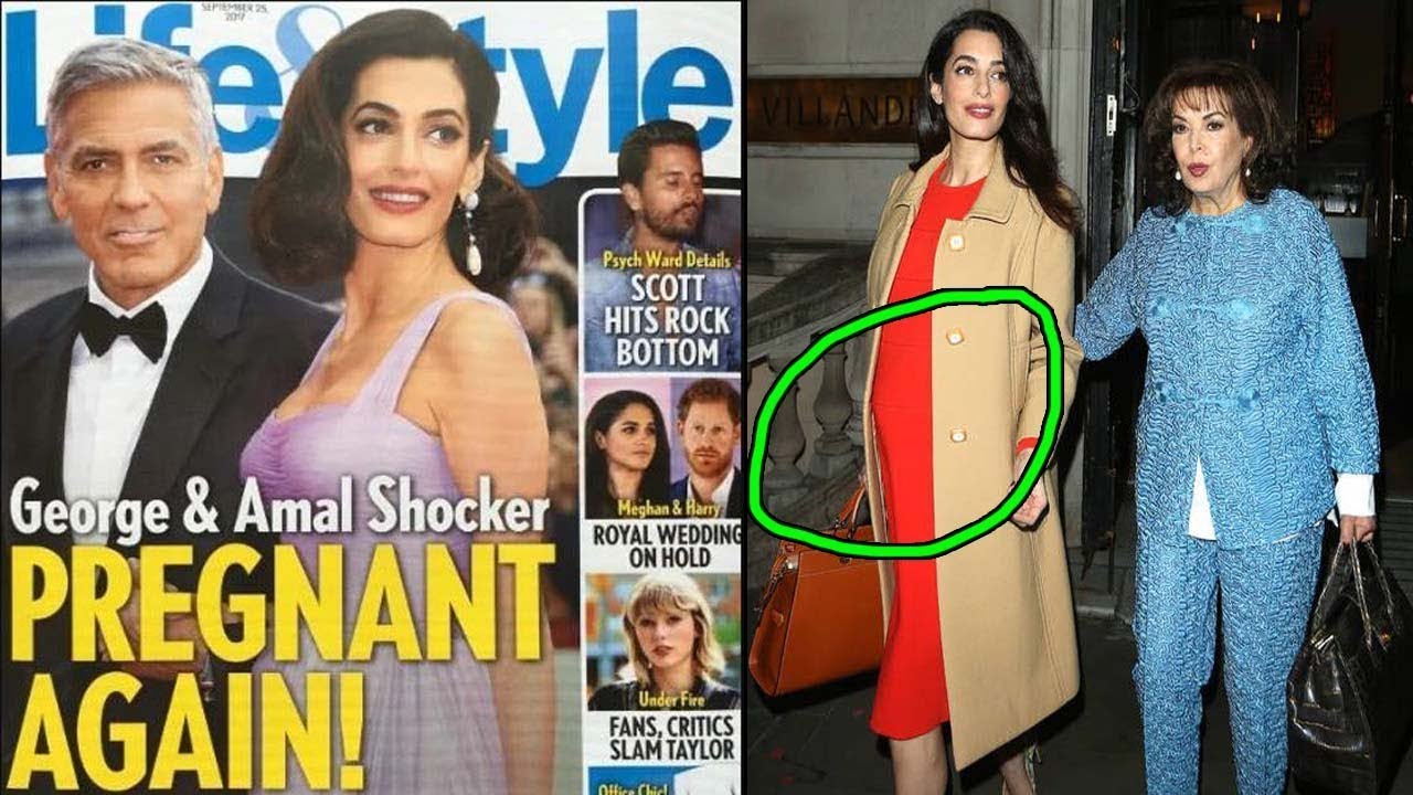 George & Amal Clooney Pregnant With Baby #3 Less Than 5 Year After ...