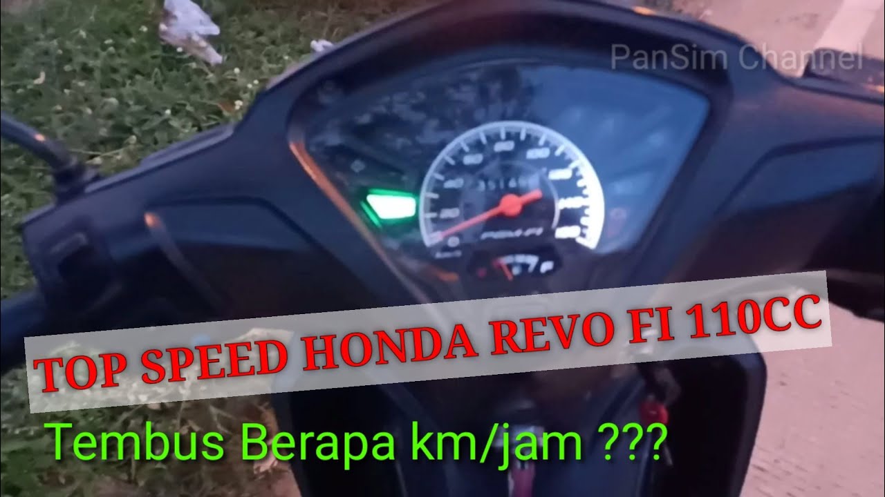 TOP SPEED HONDA REVO FI 110CC - YouTube