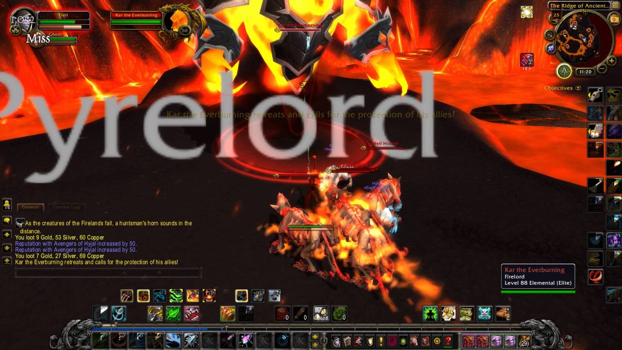 WoW Cataclysm Raid Location and Runthrough: Firelands - YouTube