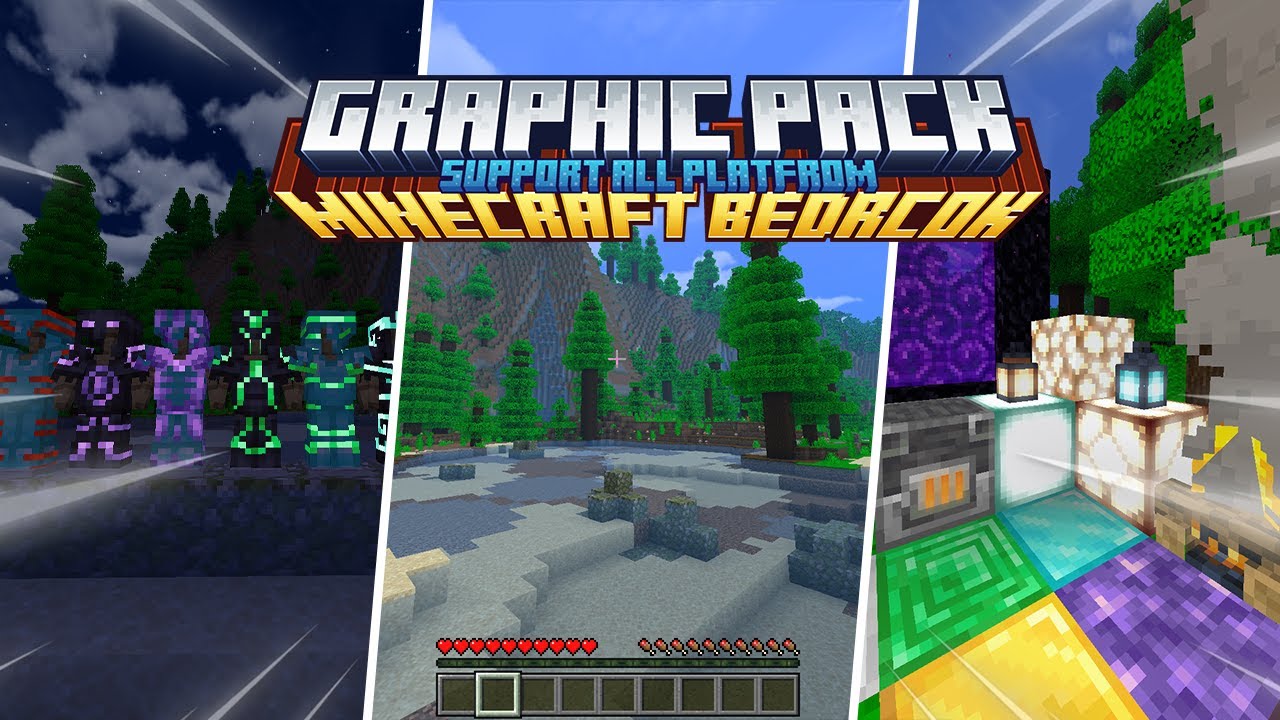 Graphic Pack Minecarft Bedrock Edition 1.21+ | Support Renderdragon ...