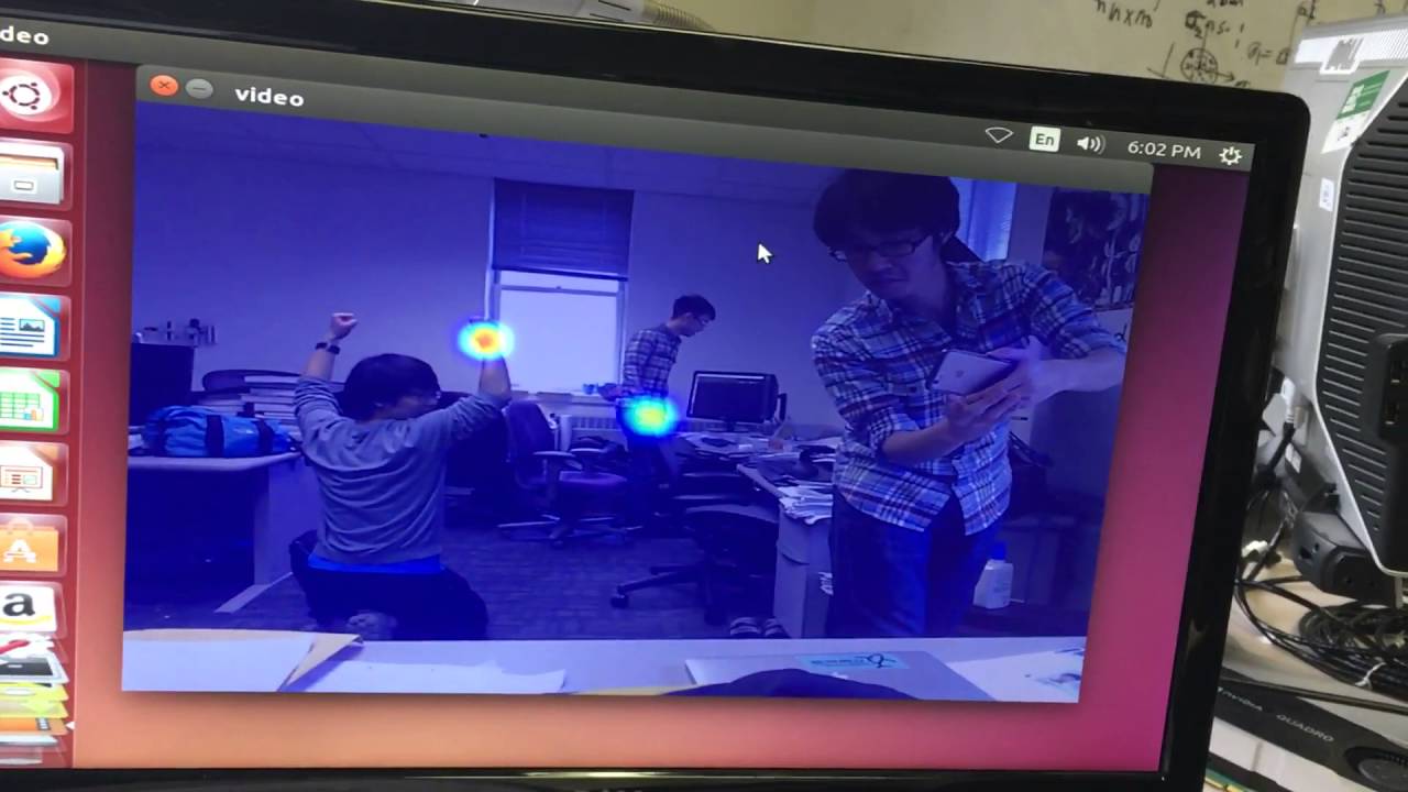Real-time Convolutional Pose Machines: heatmap for right wrist - YouTube