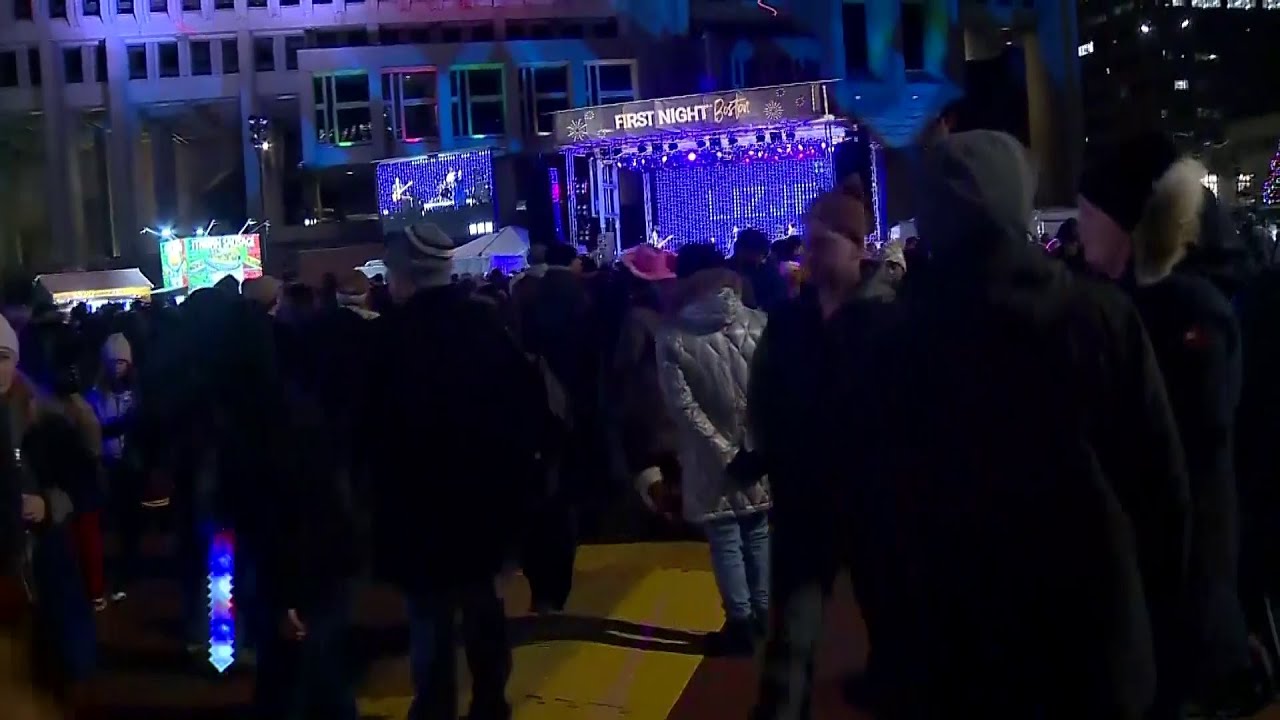 Boston welcomes 2024 with First Night celebration in new location - YouTube