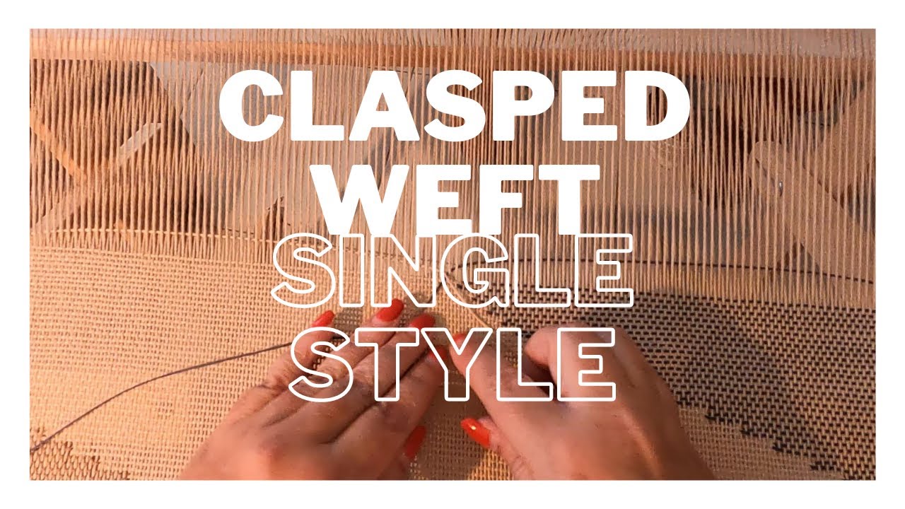 How to Weave Clasped Weft Style b - resulting in a single weft, on a ...