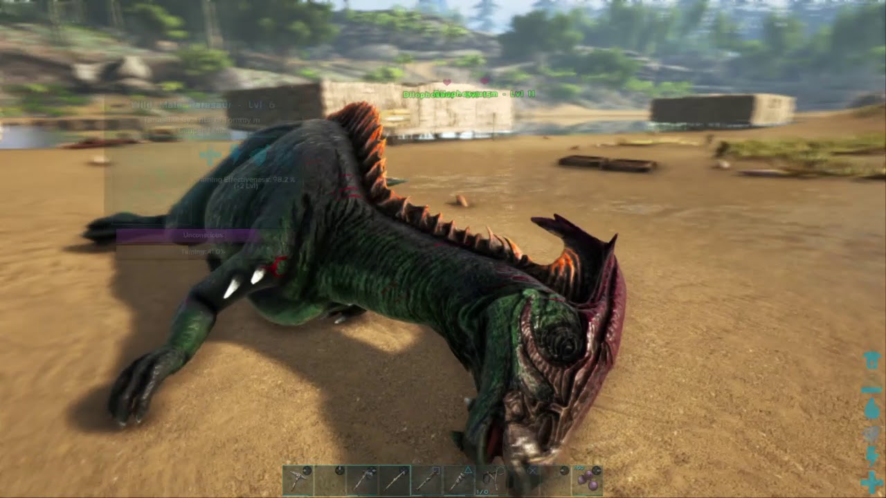ARK: Survival Evolved_parasaur tame - YouTube