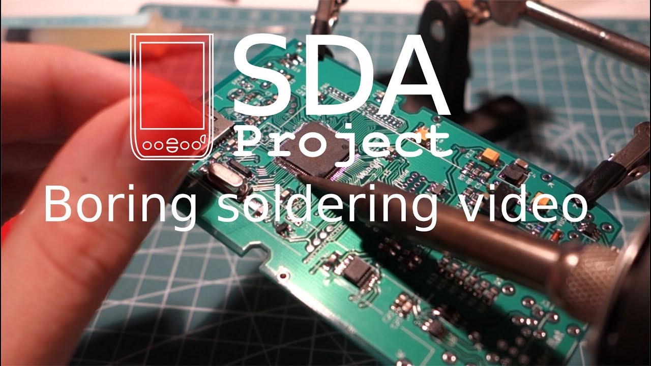 SDA project: Soldering the circuit boards - YouTube