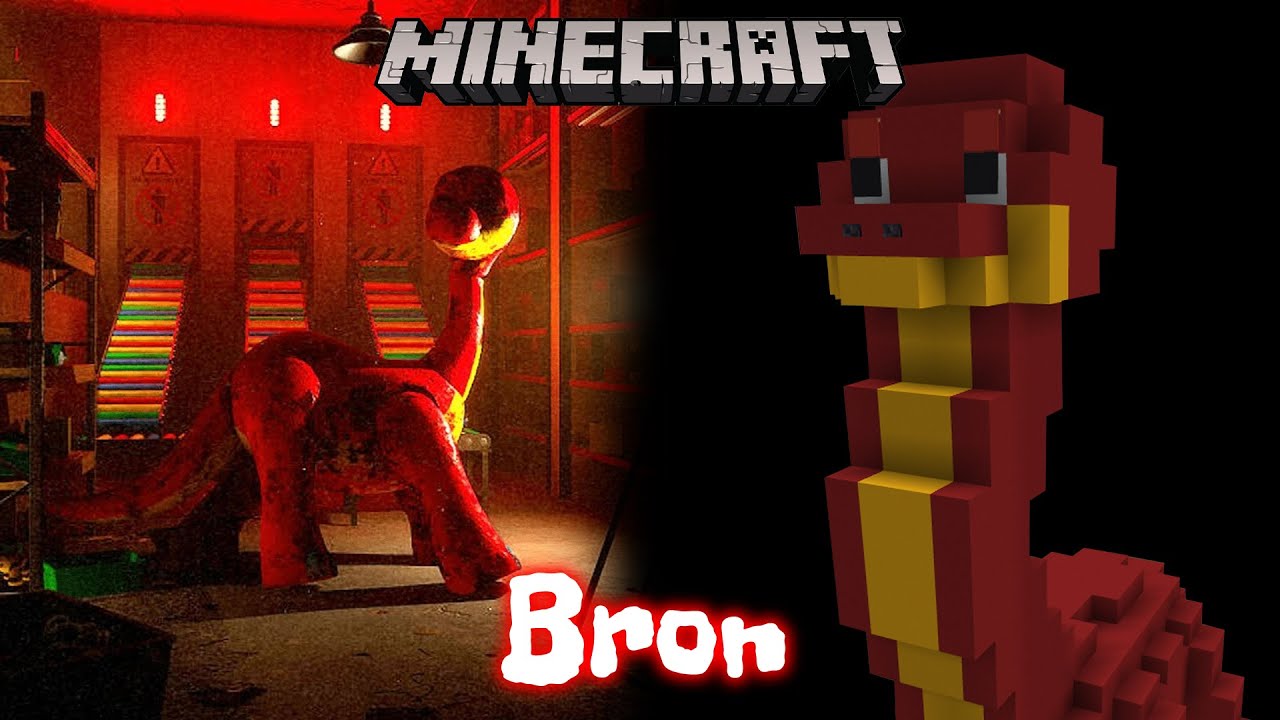 How to Build Bron Dinosaur from Poppy Playtime Chapter 2 in Minecraft ...