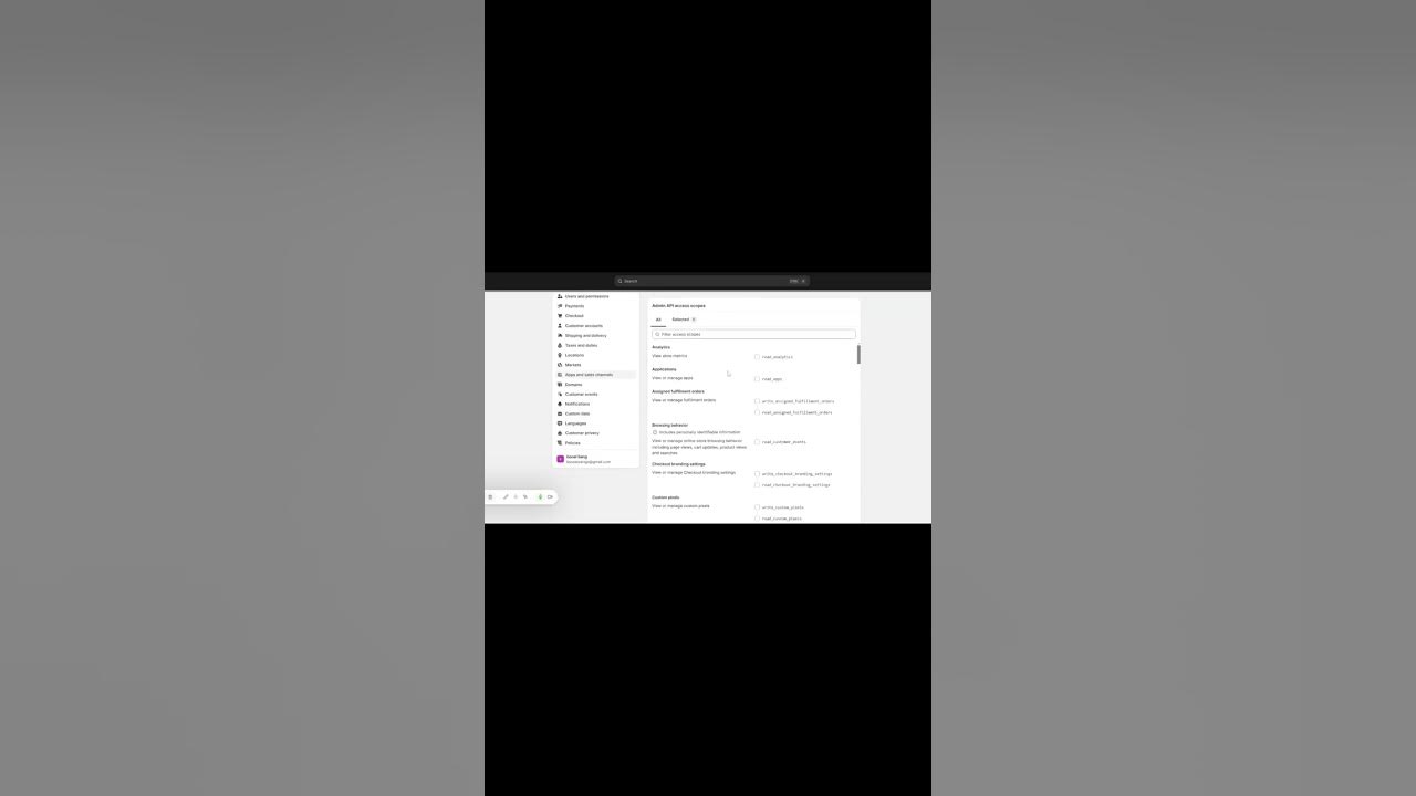 如何获取shopify后端access token - YouTube