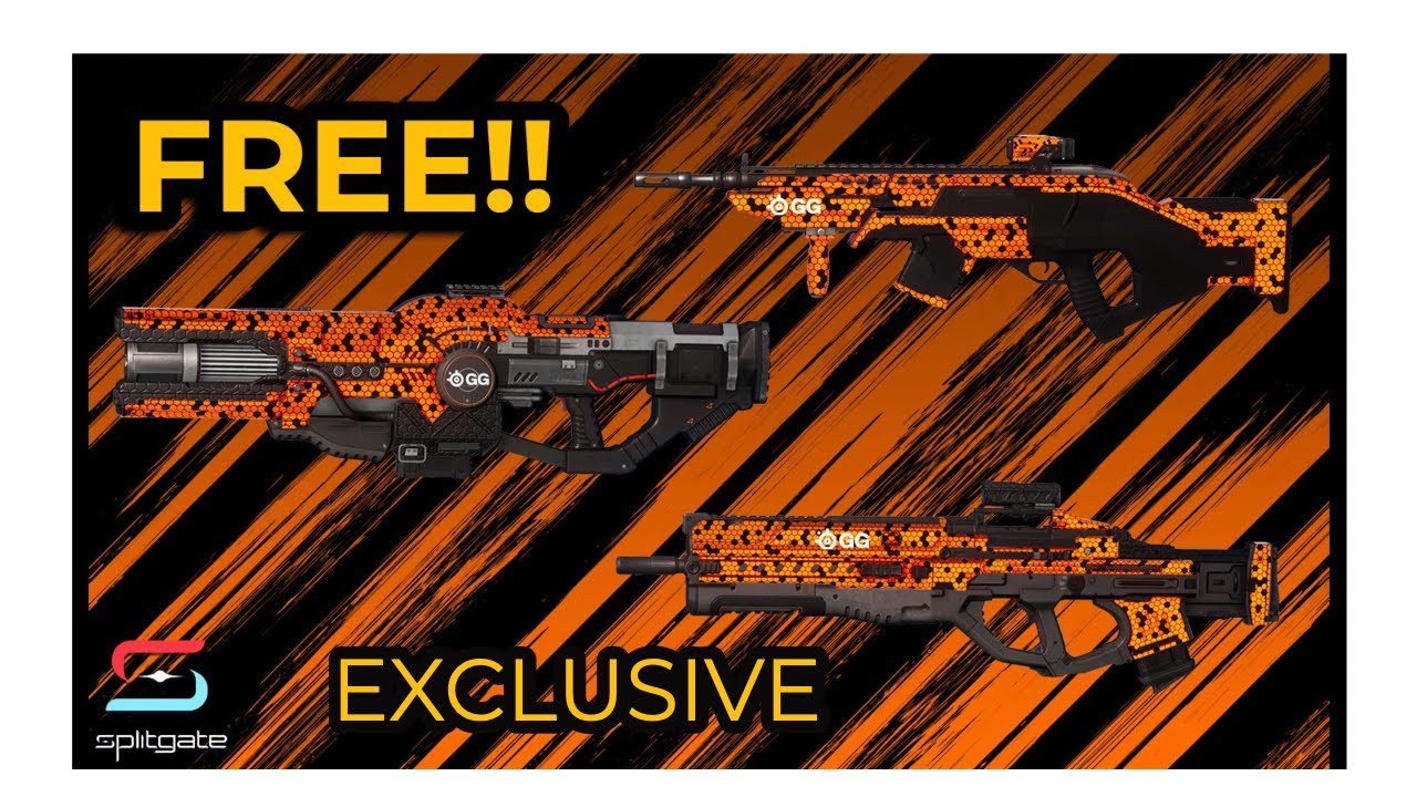 Splitgate: How To GET (FREE) STEEL SERIES SKINS! LIMITED WEAPON SKINS ...