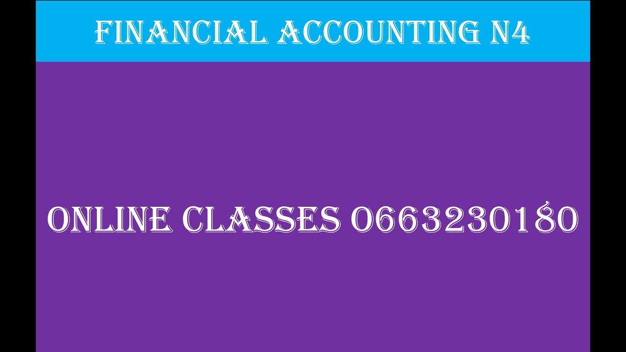 FINANCIAL ACCOUNTING N4 STATEMENT OF CASHFLOW NOVEMBER 2022 - YouTube