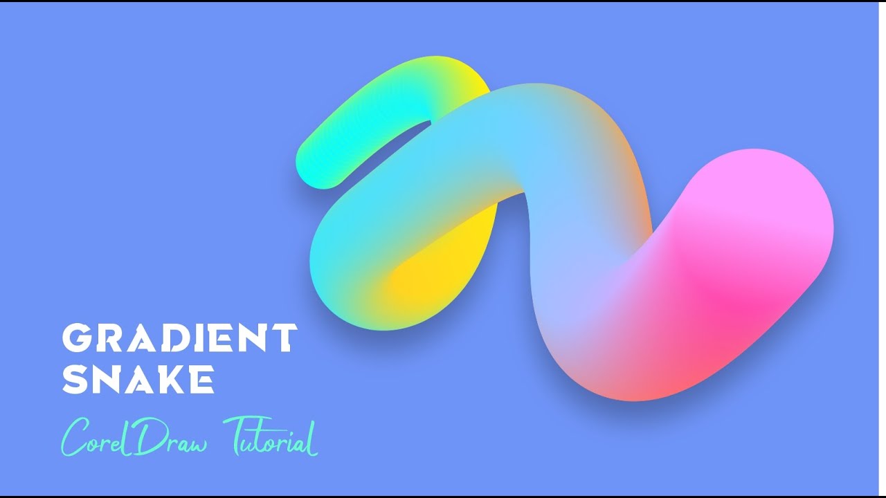 Gradient Snake in CorelDraw - YouTube