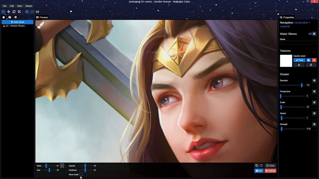 Wallpaper Engine Tips & Tricks: Animating hair using Water Waves - YouTube