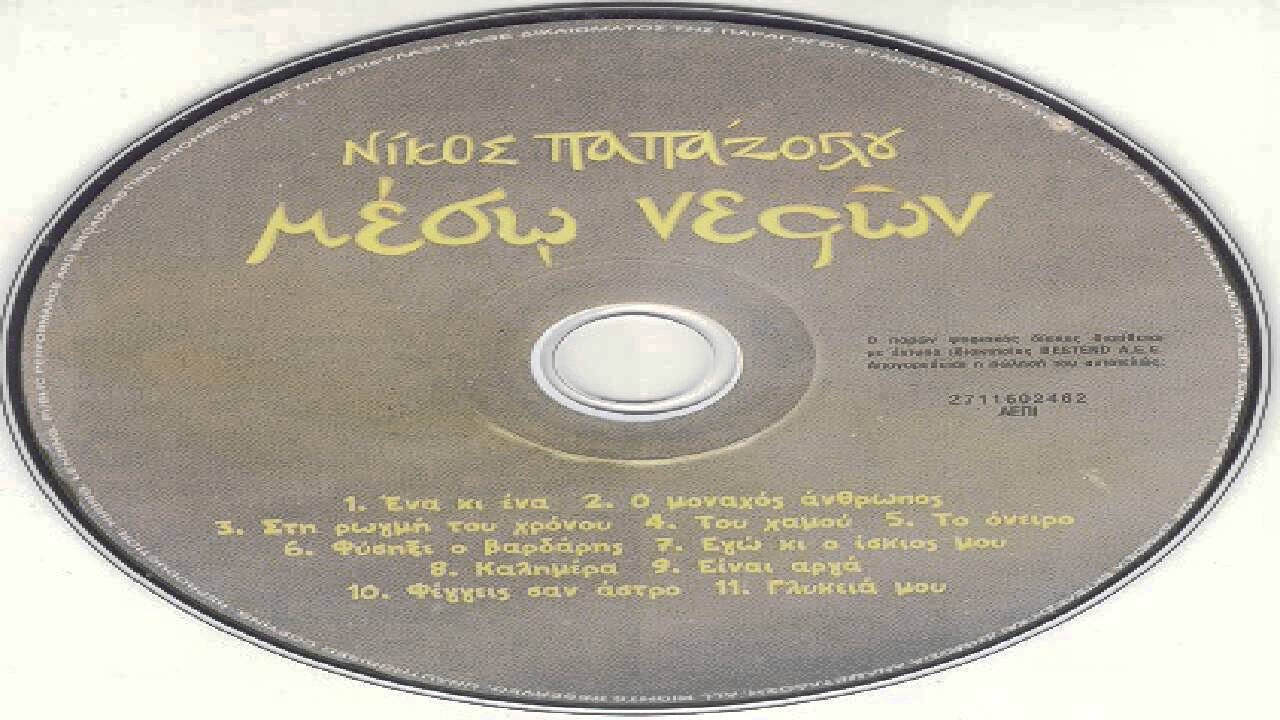 Νικος Παπαζογλου - Μεσω Νεφων / Nikos Papazoglou - Meso Nefon - YouTube