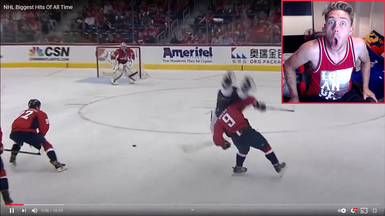 REACTING TO NHL'S BIGGEST HITS OF ALL TIME ( PART 1 ) - YouTube