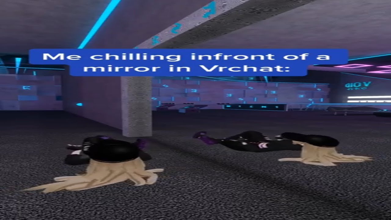 When you chill in front of a mirror in VRChat - YouTube