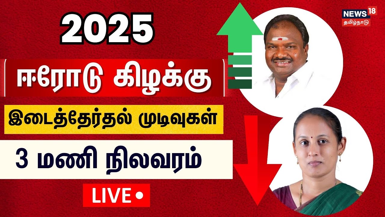 🔴Erode Election Results LIVE | ஈரோடு கிழக்கு தொகுதி இடைத்தேர்தல் ...