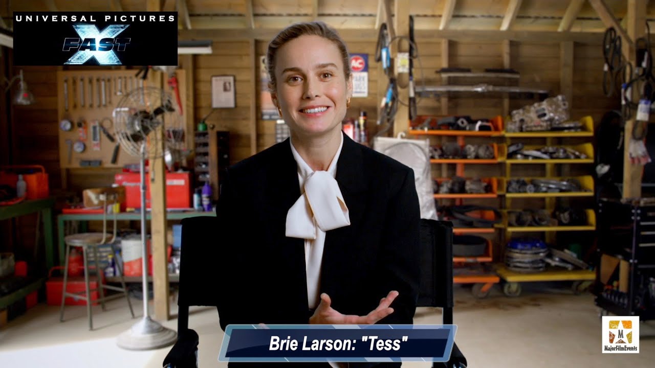 "Fast X" interview with Brie Larson "Tess" - YouTube