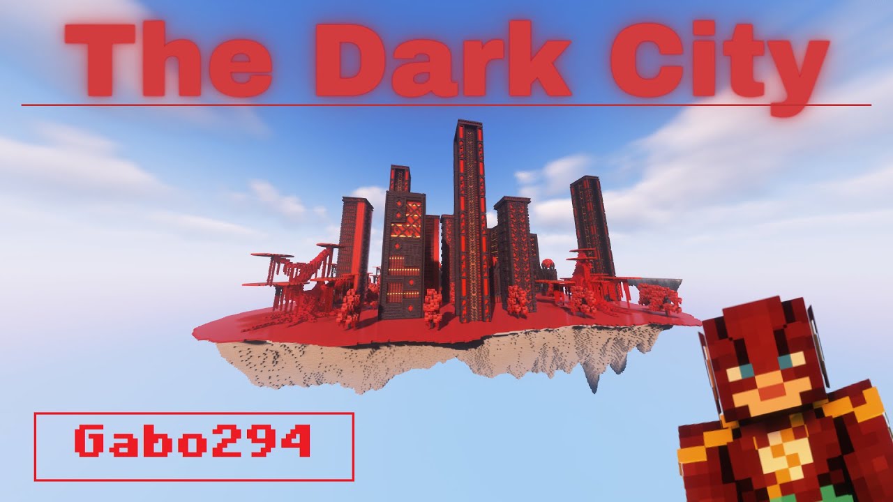 I BUILT a DARK CITY in Minecraft - YouTube
