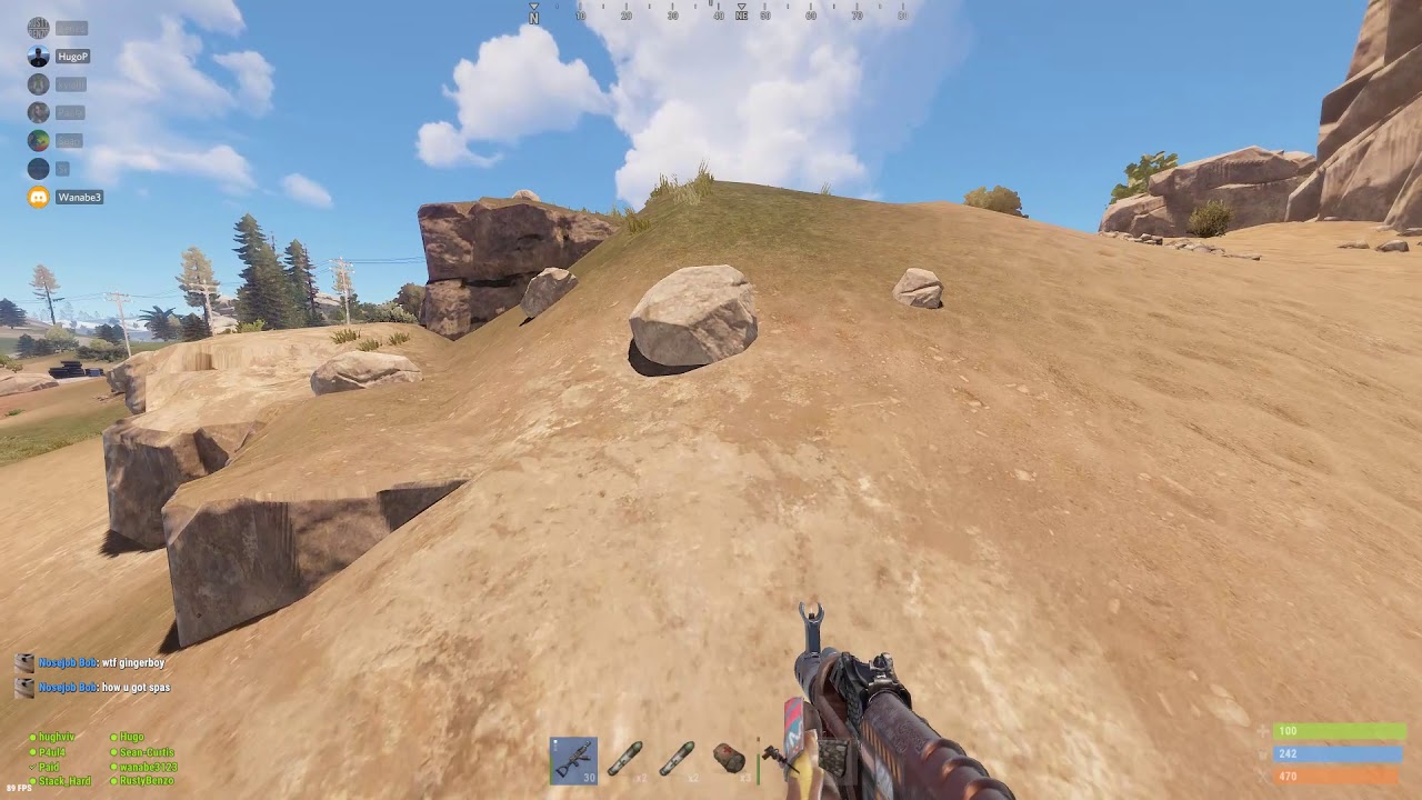 RUST | Rip fighting in between 2 groups - YouTube