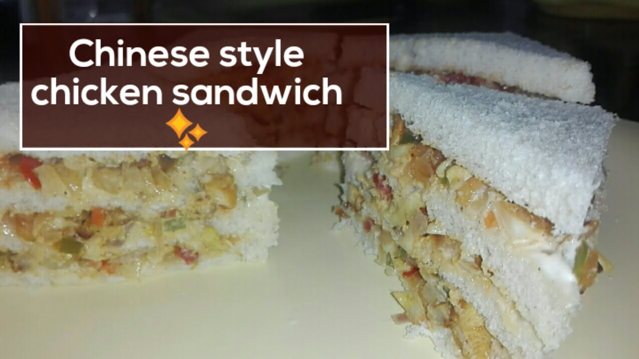 how to prepare perfect Chinese style chicken sandwich 👍//quick chicken ...