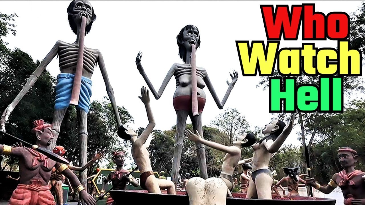 Buddhist Hell Garden Ever. Wang Saen Suk Thailand - YouTube