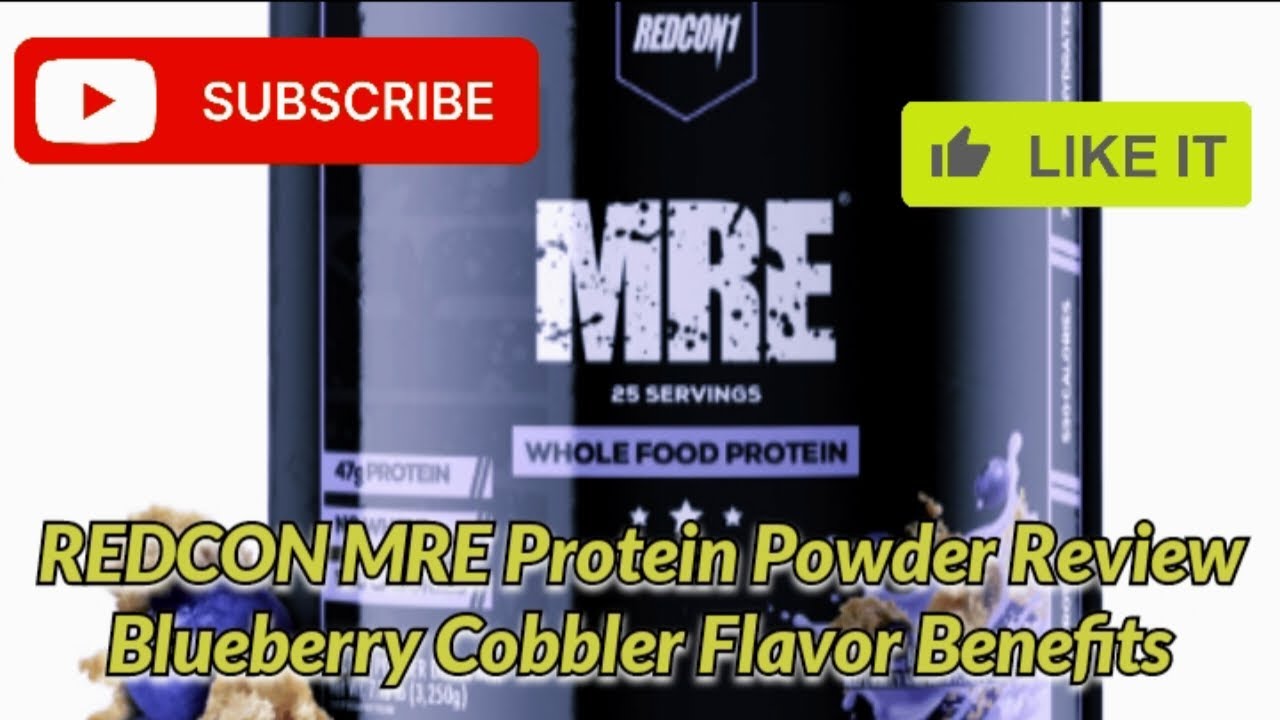 REDCON MRE Protein Powder Review Blueberry Cobbler Flavor Benefits ...