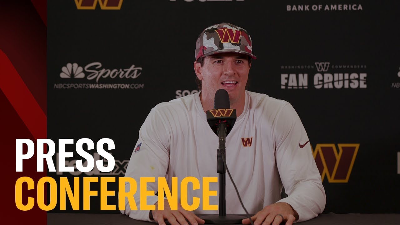 New assistant DL coach Ryan Kerrigan speaks to the media after practice ...