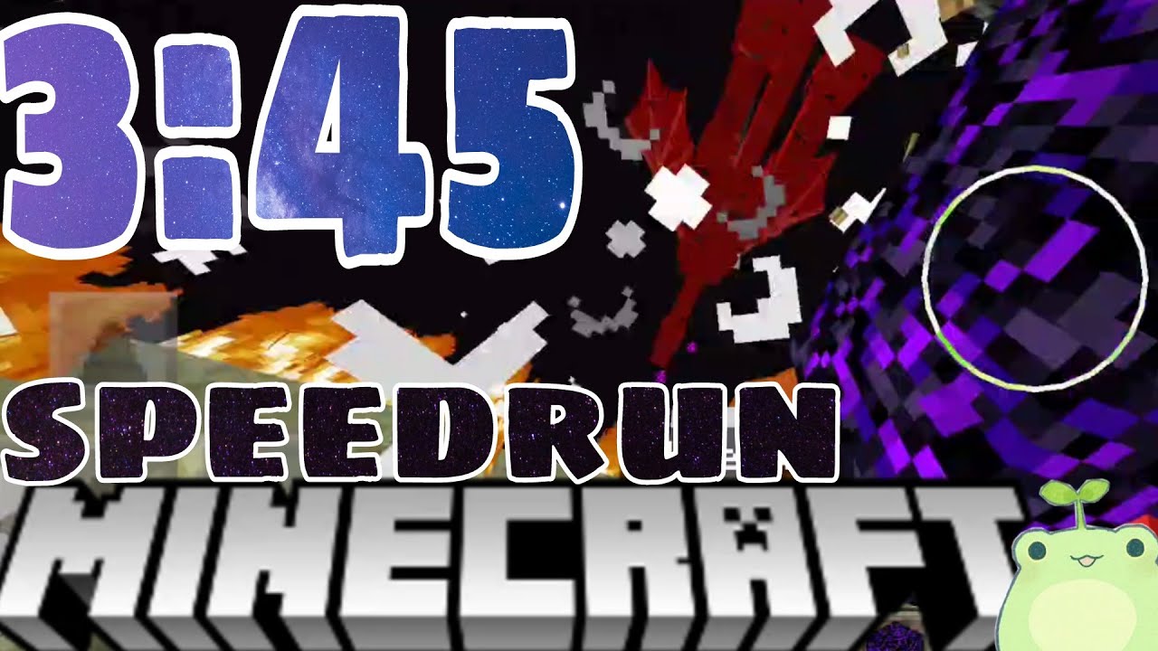 Minecraft Bedrock Mobile Speedrun 3:45 1.16 SSG - YouTube