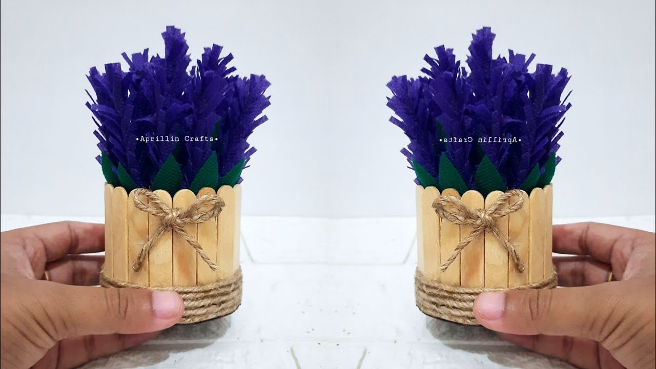 Diy bunga hias mini untuk dekorasi ruangan - YouTube