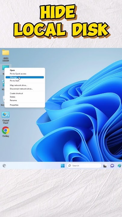 Hide Your local Disk 😃 Windows Users #viral #tech #mswindows - YouTube