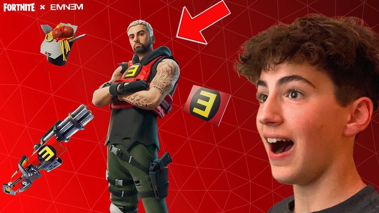 🔴*LIVE* EMINEM X FORTNITE! | NEW POI + WEAPON - YouTube