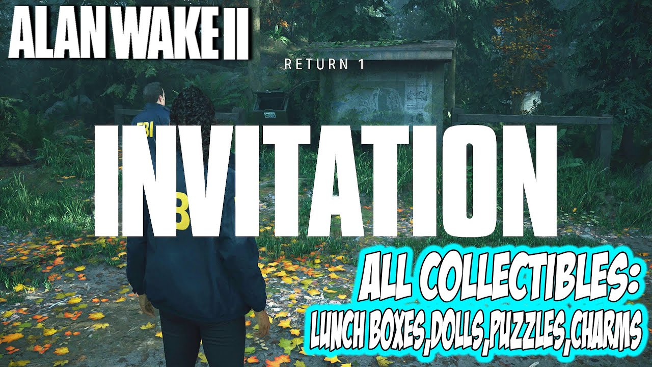 Alan Wake 2 - RETURN 1: INVITATION All Collectibles - YouTube